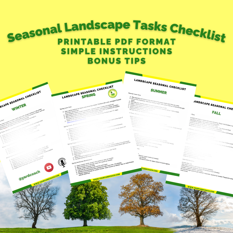 Seasonal Landscaping Tasks Checklist | Stay Organized for Your Yard Care